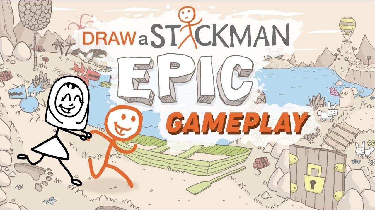 A Drawing Game Adventure - Draw a Stickman EPIC Part 1 ️ - YouTube