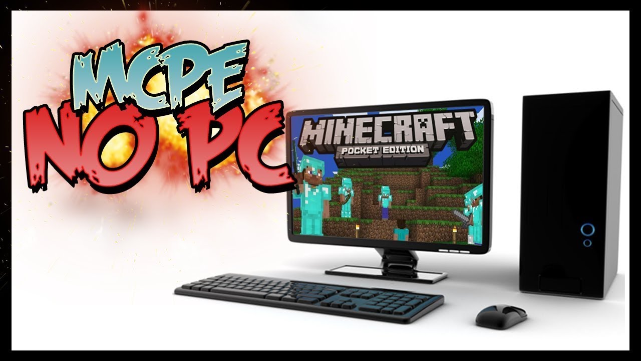 COMO JOGAR MINECRAFT POCKET EDITION NO COMPUTADOR (PC) QUALQUER VERSÃO ...