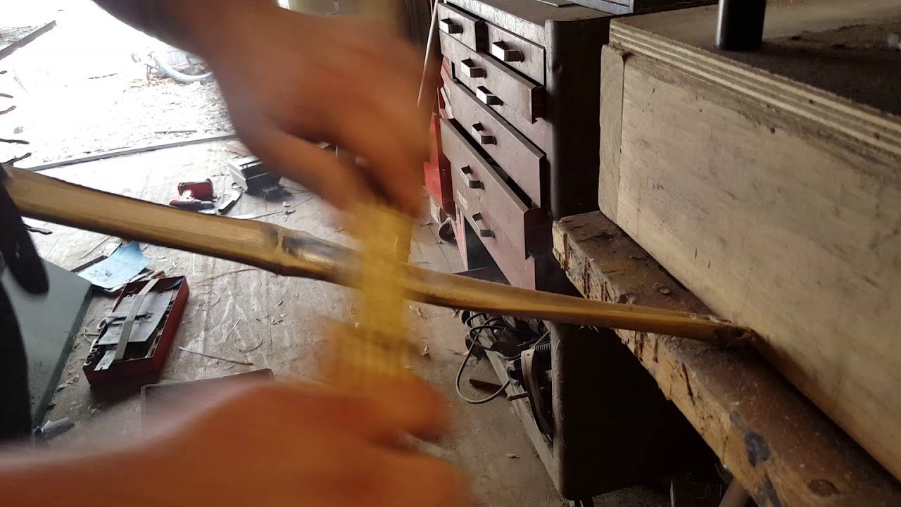 How To Create A Friction Fire With Bamboo - YouTube