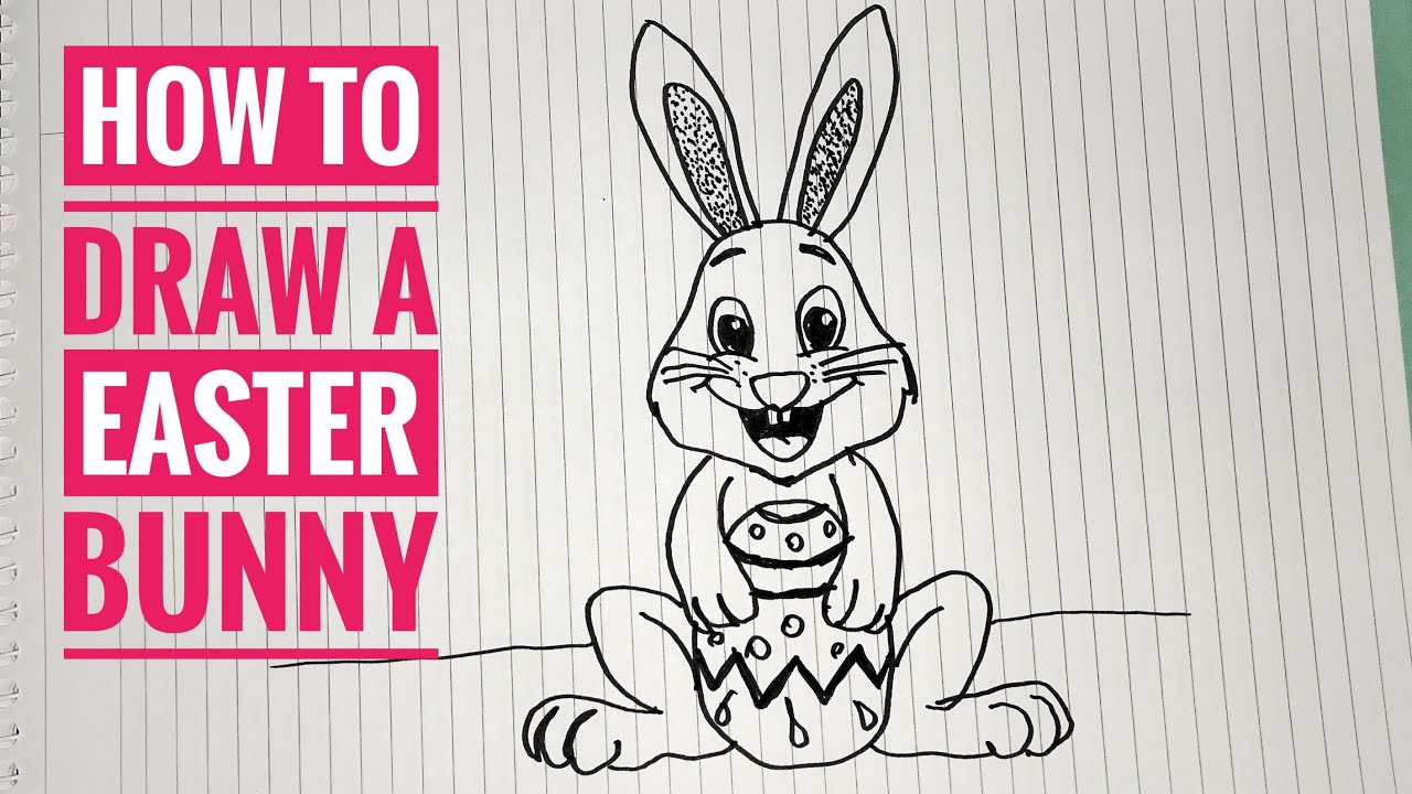 How to draw a easter bunny 🐰 - YouTube