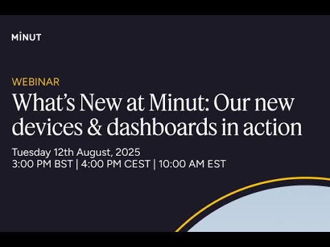 What’s New at Minut: Our new devices & dashboards in action - YouTube