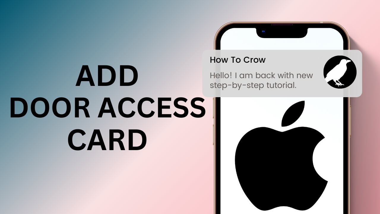 How To Add Door Access Card To iPhone - YouTube