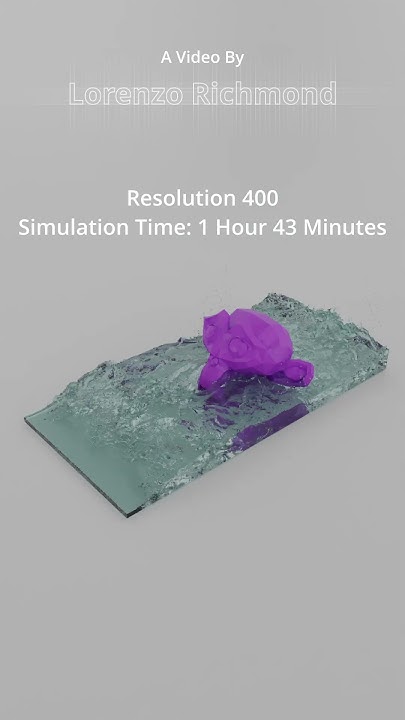 Flip Fluids Resolution Simulation: Blender Flip Fluids Simulation(Pt 28-30)@LorenzocRichmond# ...