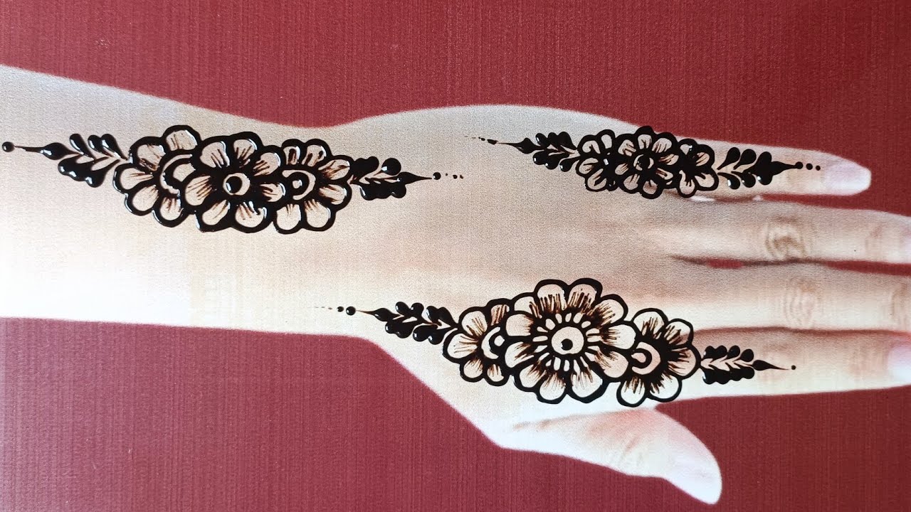 Easy Arabic Flower Mehndi Design || Easy Mehndi Design || Simple Mehndi ...