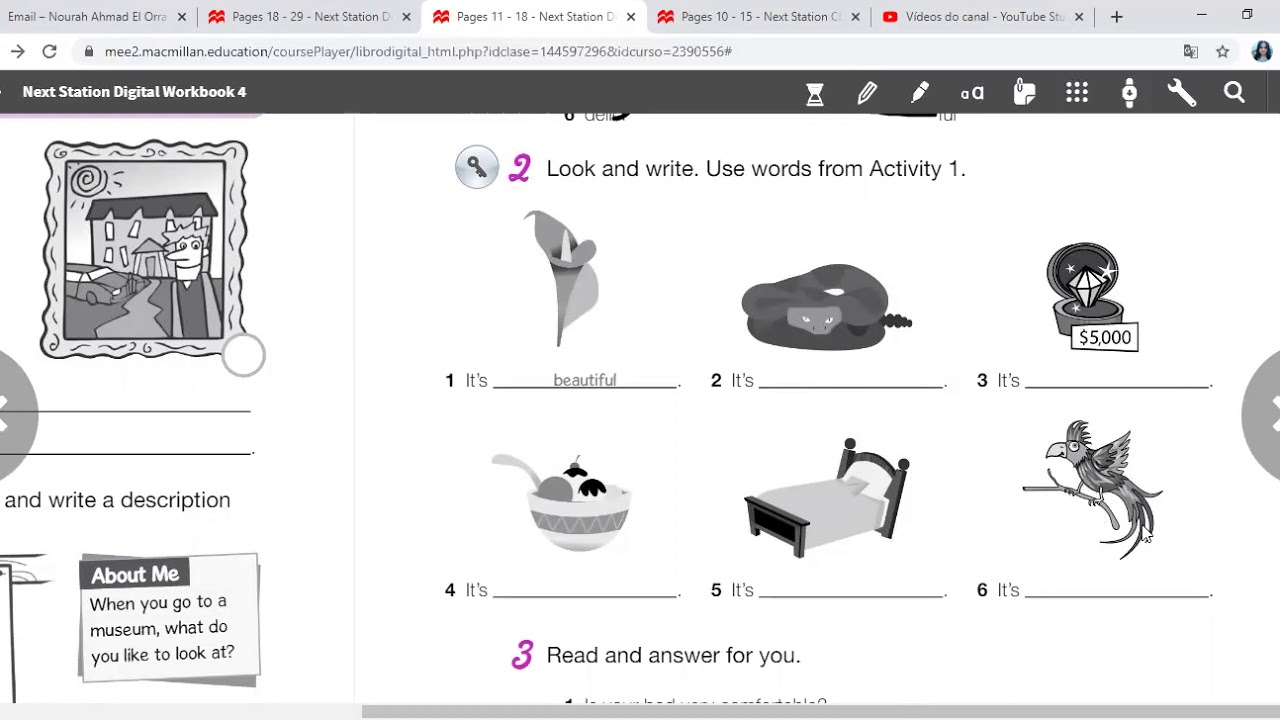 Correction of WorkBook page 15 - YouTube