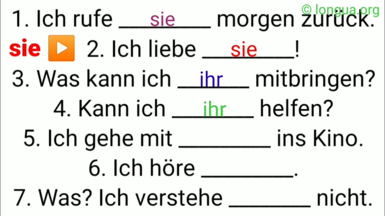 wer, wen, wem, wessen, Nominativ, Akkusativ, Dativ, Verben und Dativ ...
