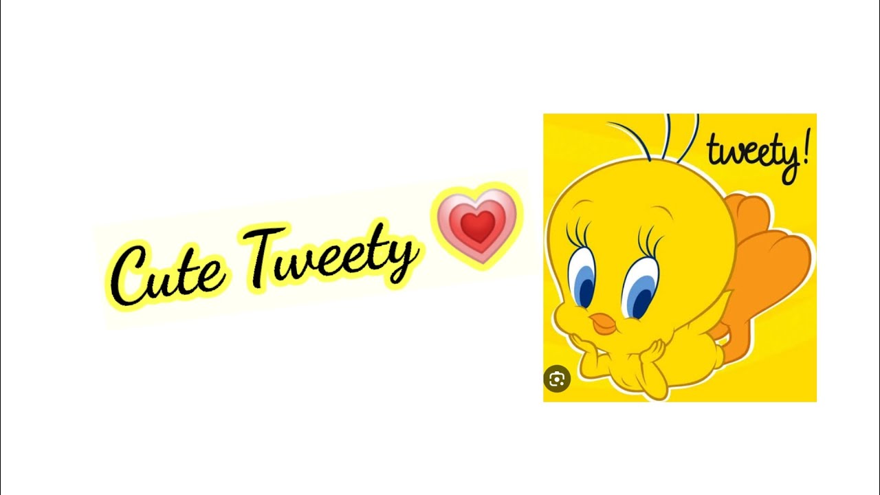 Tweety Bird Holding A Heart