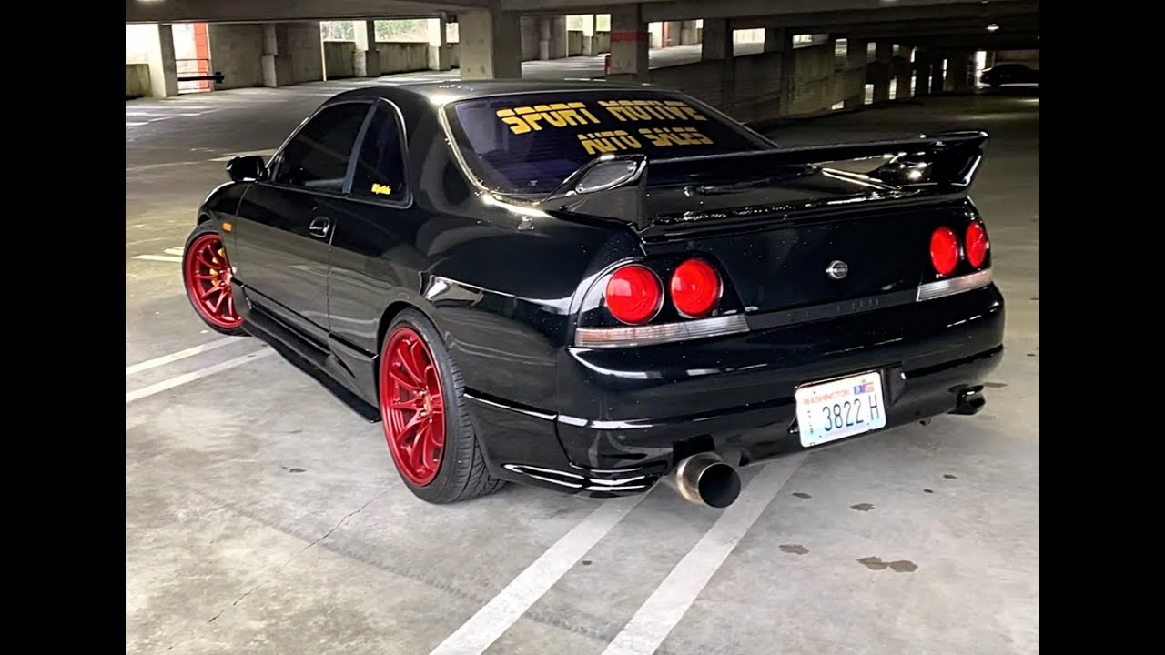 R33 Skyline Gets GTR Wing! - YouTube