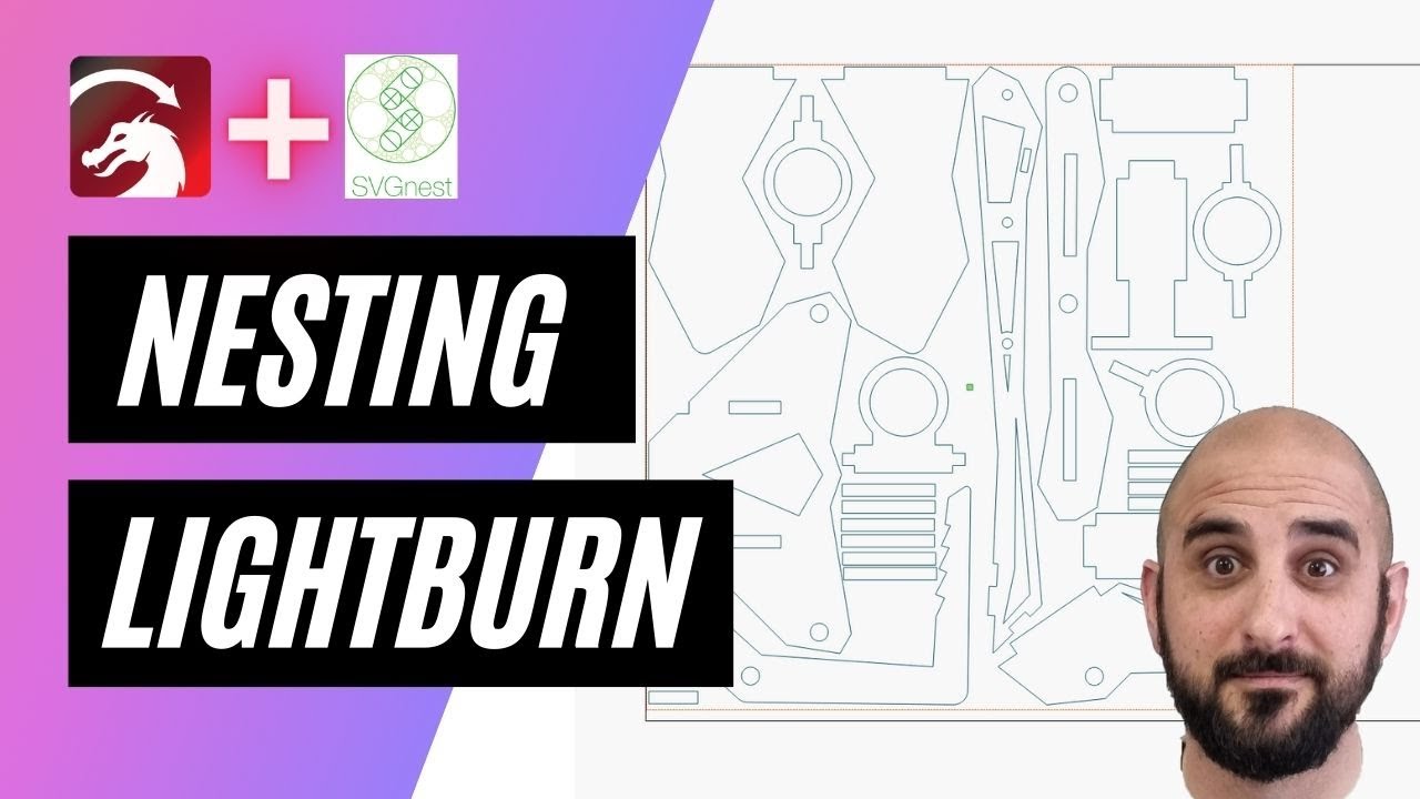 Tutorial Lightburn: Nidificazione (NESTING) avanzata con Lightburn e ...