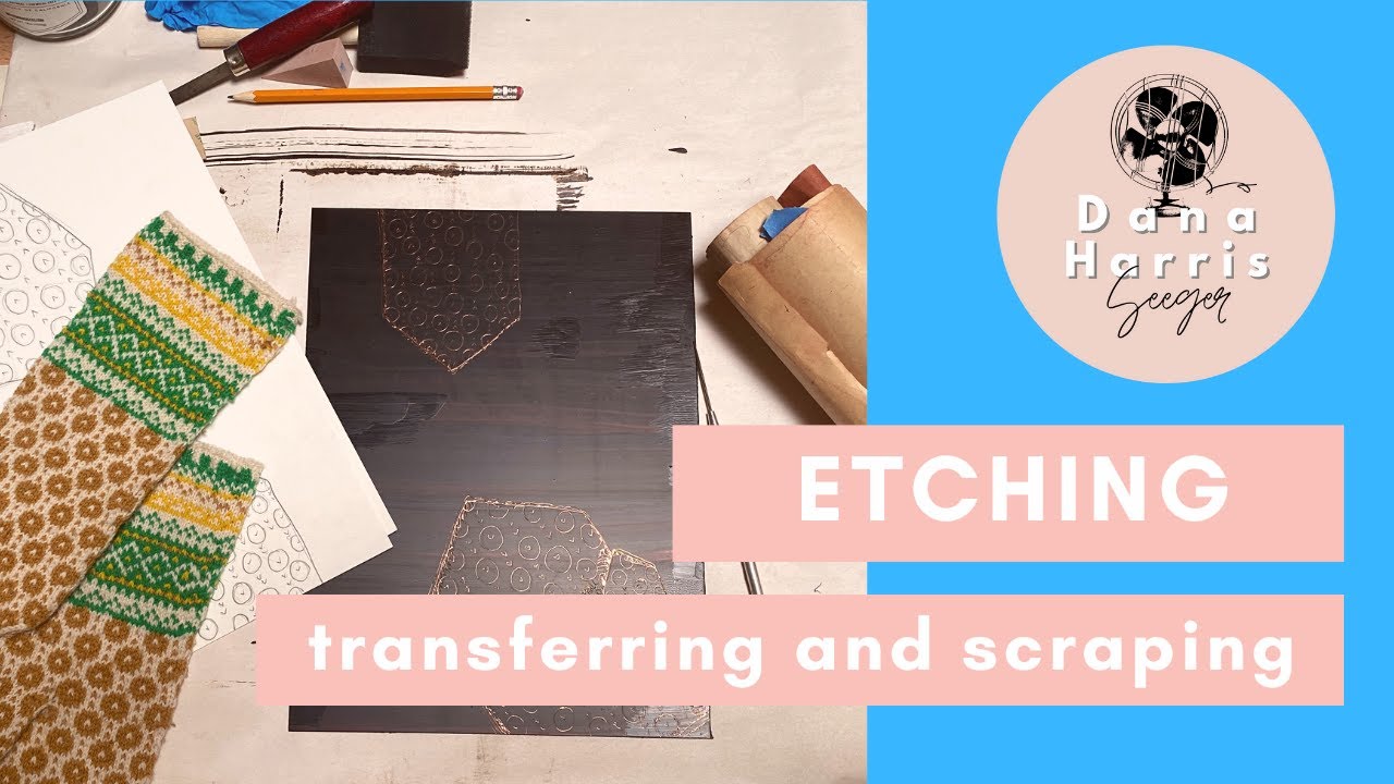 Etching How To: Transferring and Scratching into Hard Ground - YouTube