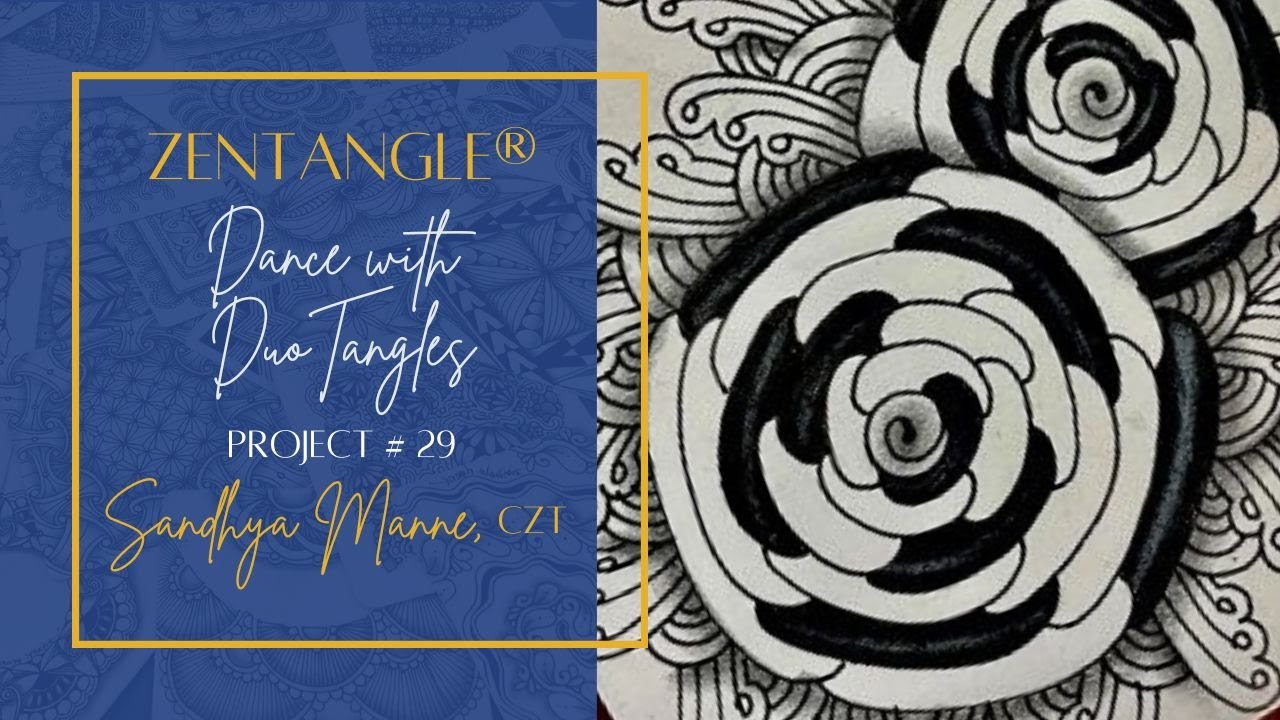 Tangles WRAPPED ROSE and FRUNKY, Dance with Duo Tangles #29 - YouTube