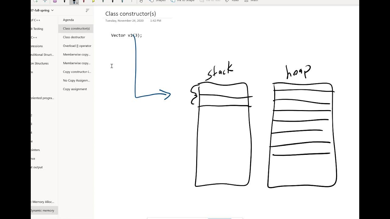 112520 COSC 1337 C++ Dynamic Memory: class constructor, destructor, copy constructor and ...