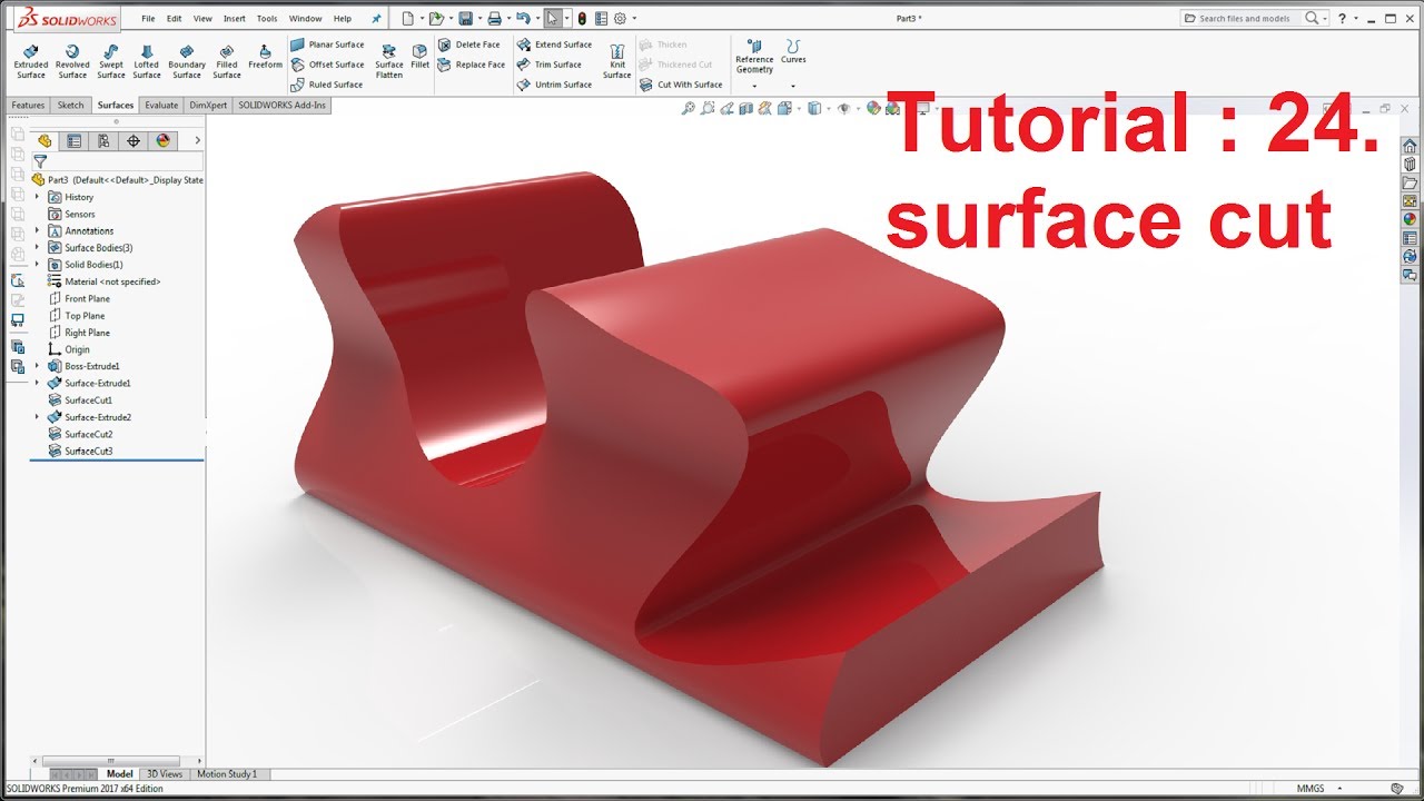 What s New In SOLIDWORKS 2017 Tutorial Surface Cut SOLIDWORKS 2018 what-s-new-in-solidworks-2017-tutorial-surface-cut-solidworks-2018