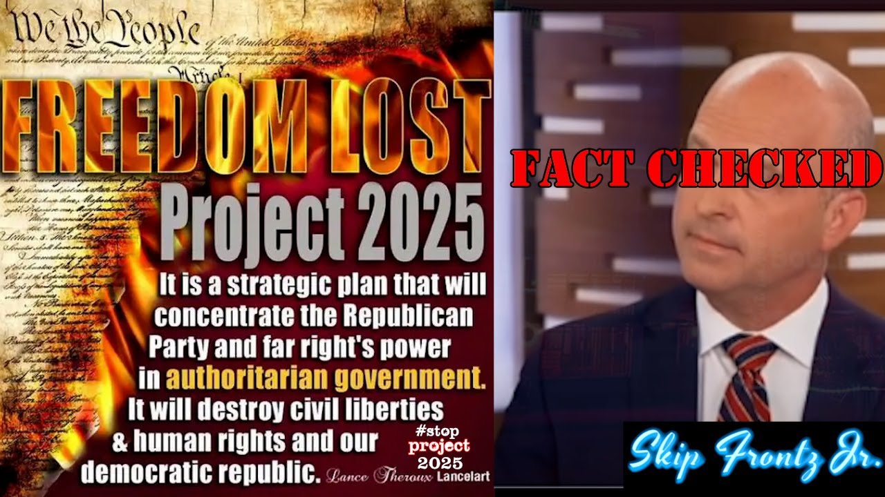 Project 2025 EXPOSED and FACT CHECKED in real time - YouTube