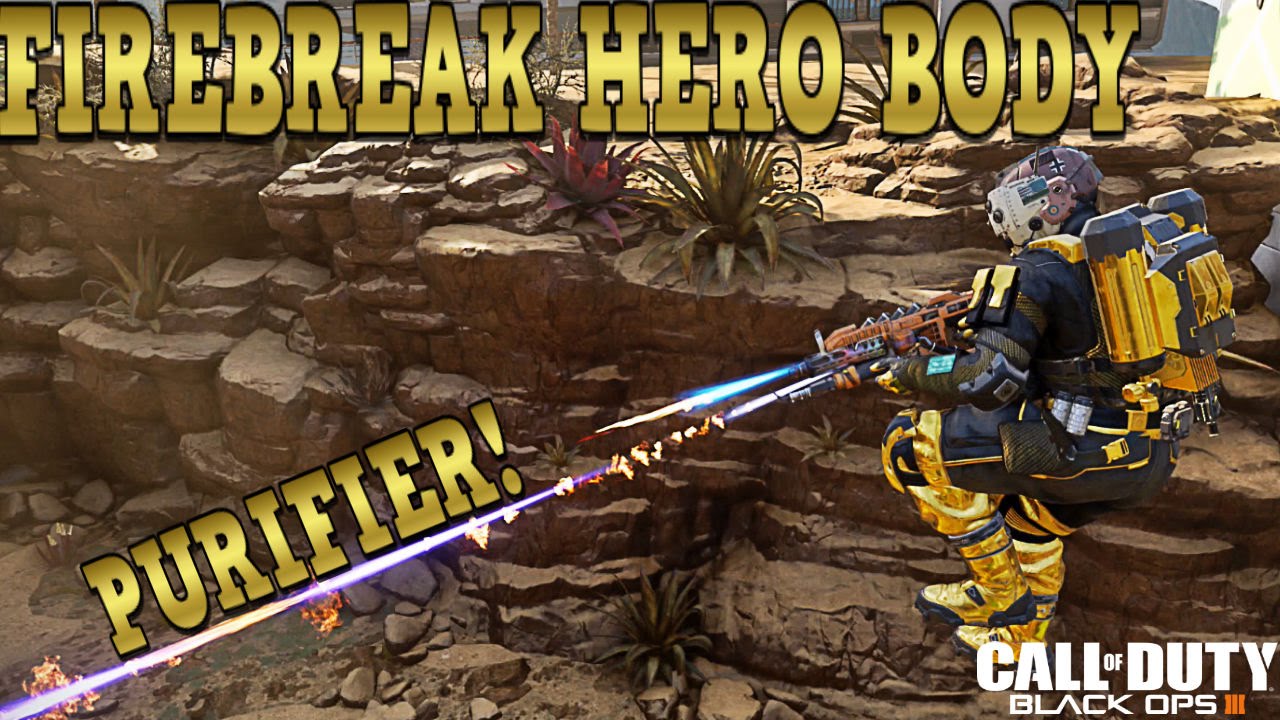 Black ops 3 FIREBREAK HERO challenges! | Purifier HERO body armour ...