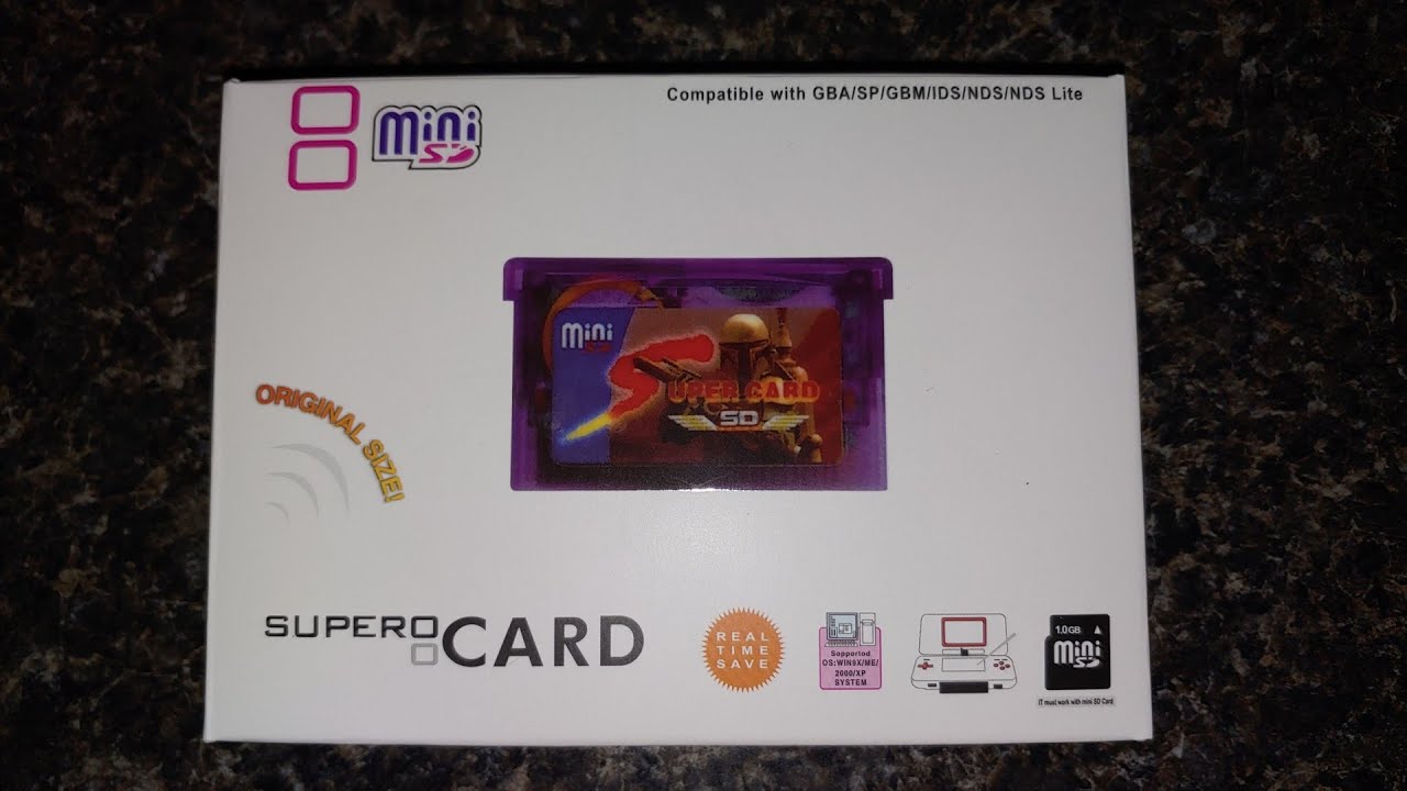 Supercard SD gba tutorial. How to make it work! - YouTube