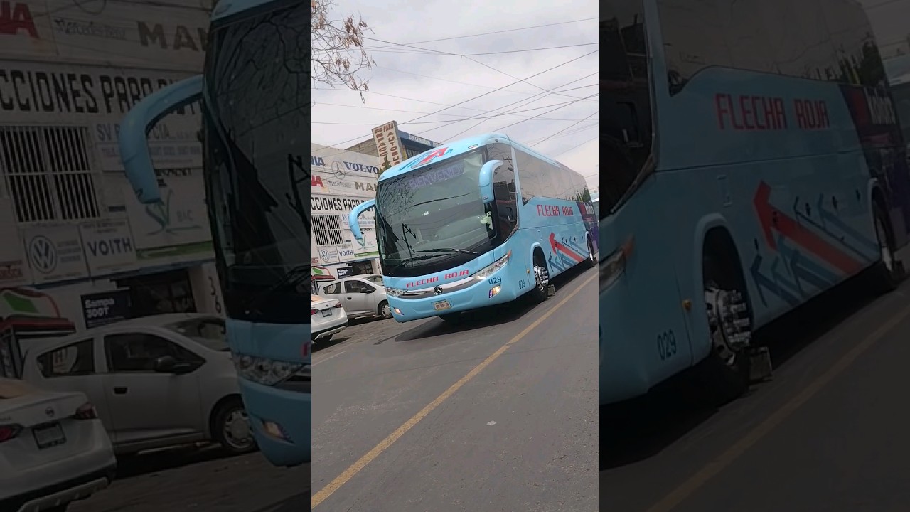 Convoy de Lujo Flecha Roja México-Pachuca Kolors 🔵⚪🔵 #bus #autobuses # ...