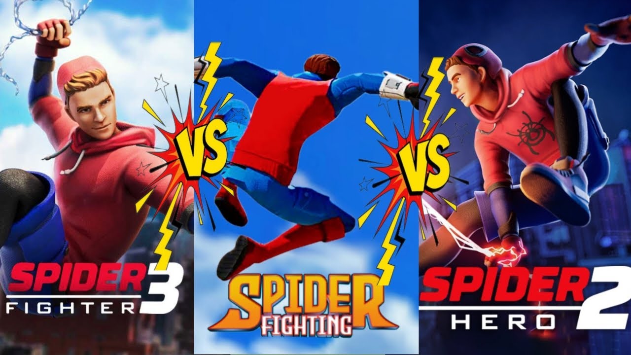 💥 SPIDER FIGHTER 3 & 2 vs SPIDER FIGHTING: HERO GAME 💥 Who is Best ...