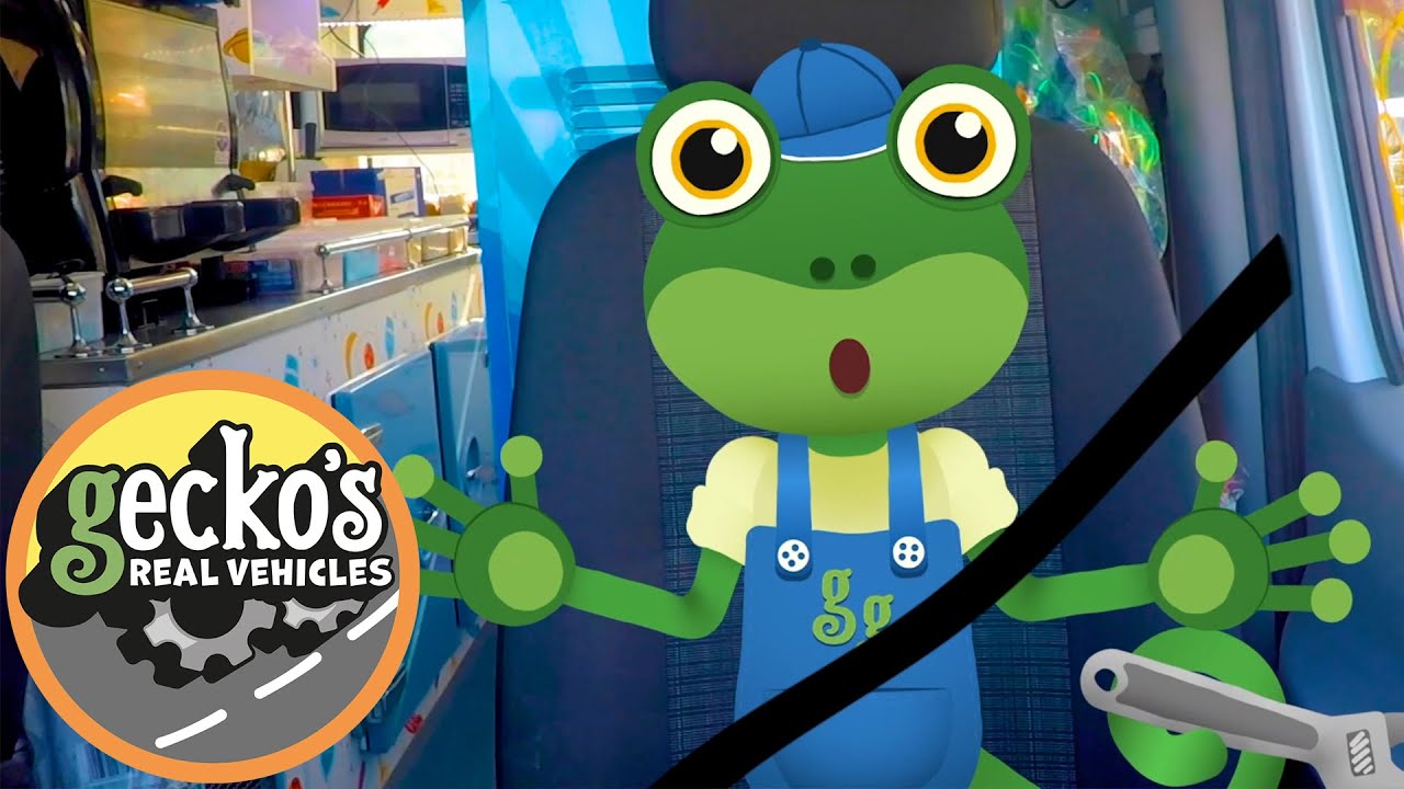 Gecko Visits An Ice Cream Factory | Gecko's Real Vehicles | Educational ...