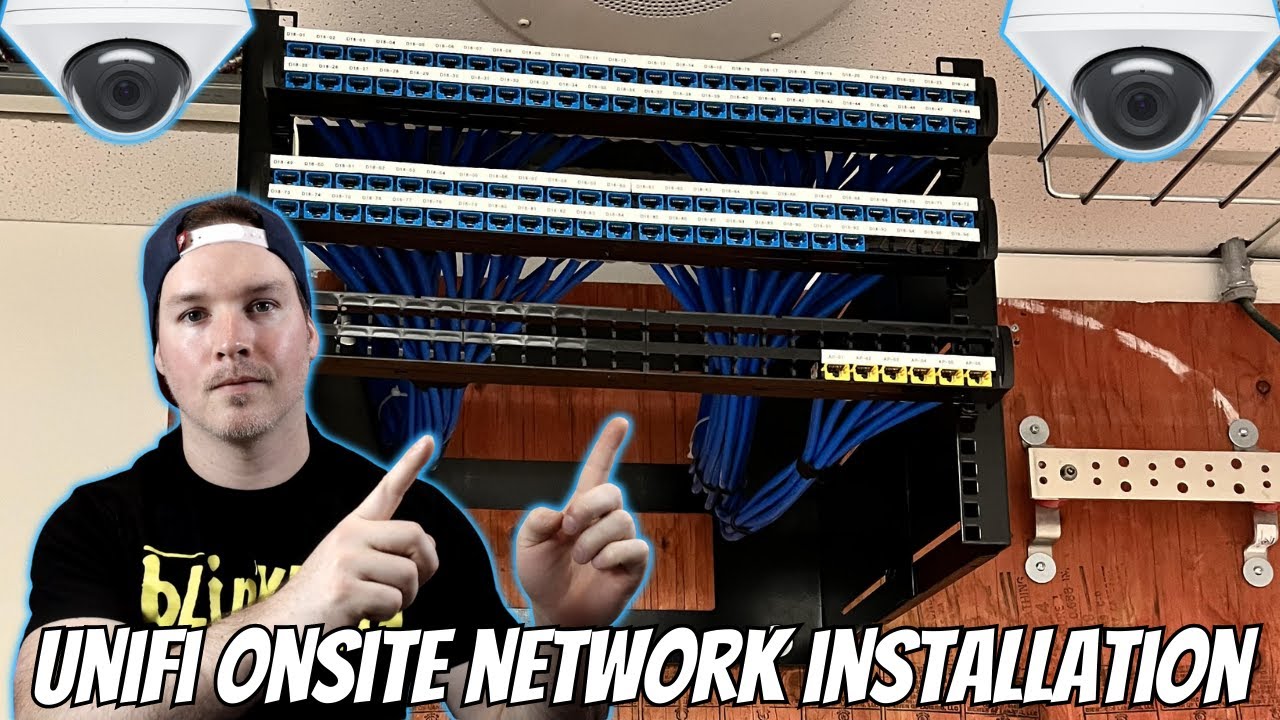 Unifi onsite network installation - YouTube
