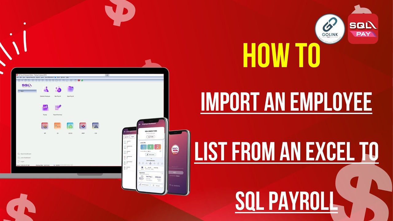 How to Import an employee list from an excel to SQL Payroll | Golink ...