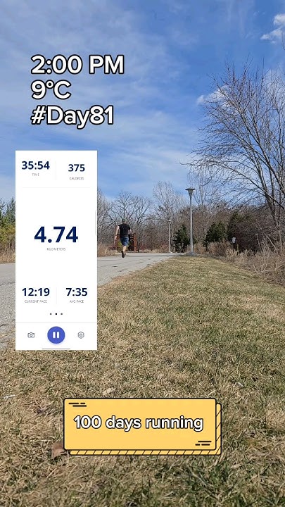 Day 81! 100 days running challenge 🏃 #day81 #100dayschallenge #running - YouTube