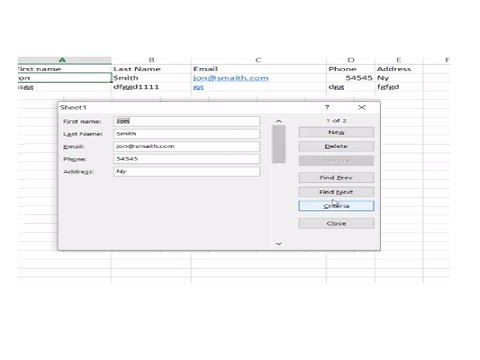How to Create Data Entry Form in Excel | Data Entry Form in Microsoft ...