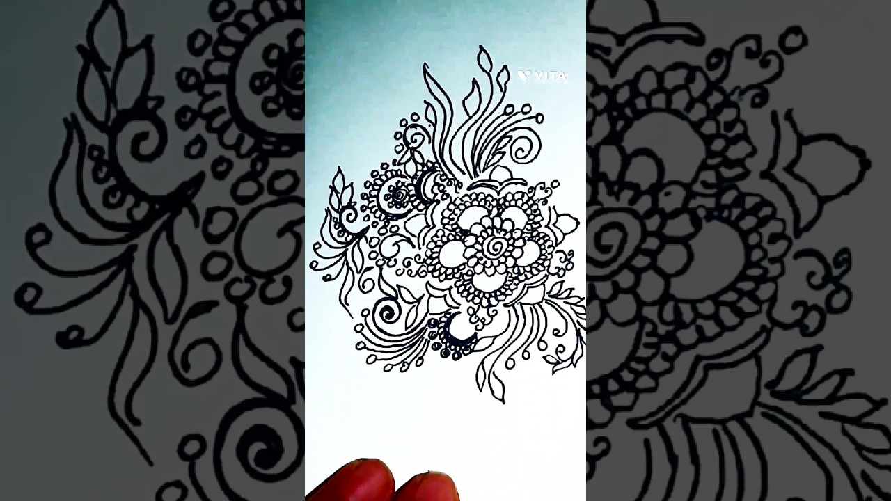 very easy and easy design # mehandi design # shorts - YouTube