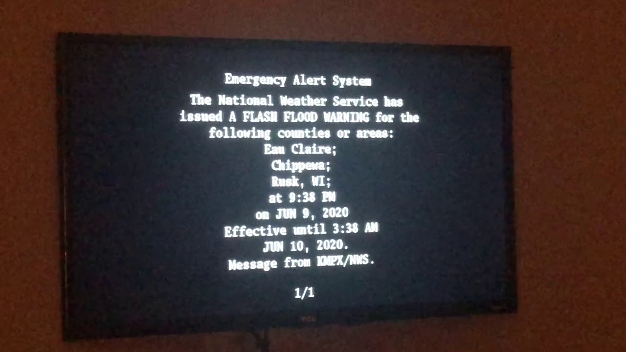 Flash Flood Warning w/ TV Alert [EAS #14] - YouTube
