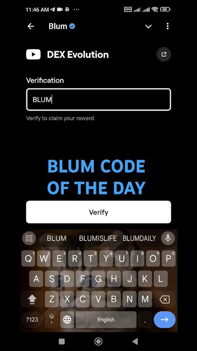 🎯 DEX EVOLUTION | BLUM CODE OF THE DAY | BLUM 16 DECEMBER CODE BLUM AIRDROP 🎯🎯 - YouTube