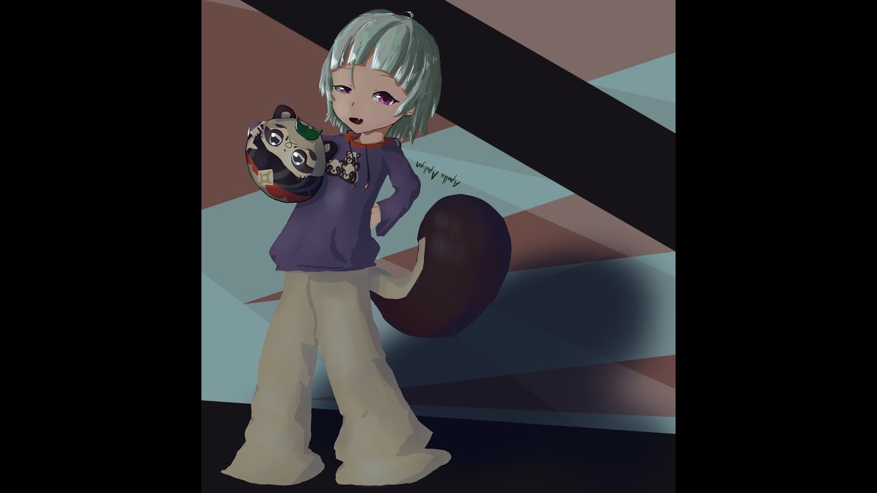 【Drawing】Sleepy Sayu main draws a sleepy mujina for her sleepy special ...