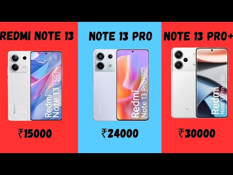 Redmi note 13 vs Note 13 Pro vs Note 13 Pro+🥶🤯 - YouTube