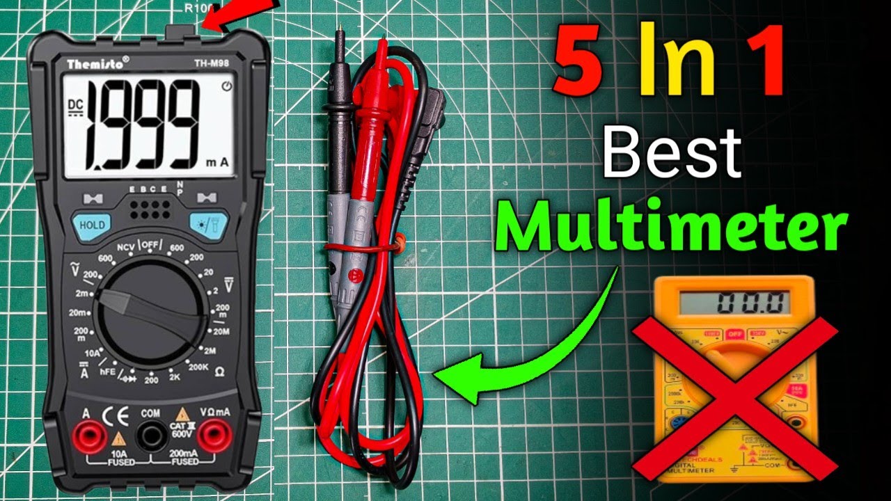5 in 1 Best Digital multimeter | एक बार खरीद लो जिंदगी भर चलेगा | T-HM98 Digital multimeter ...