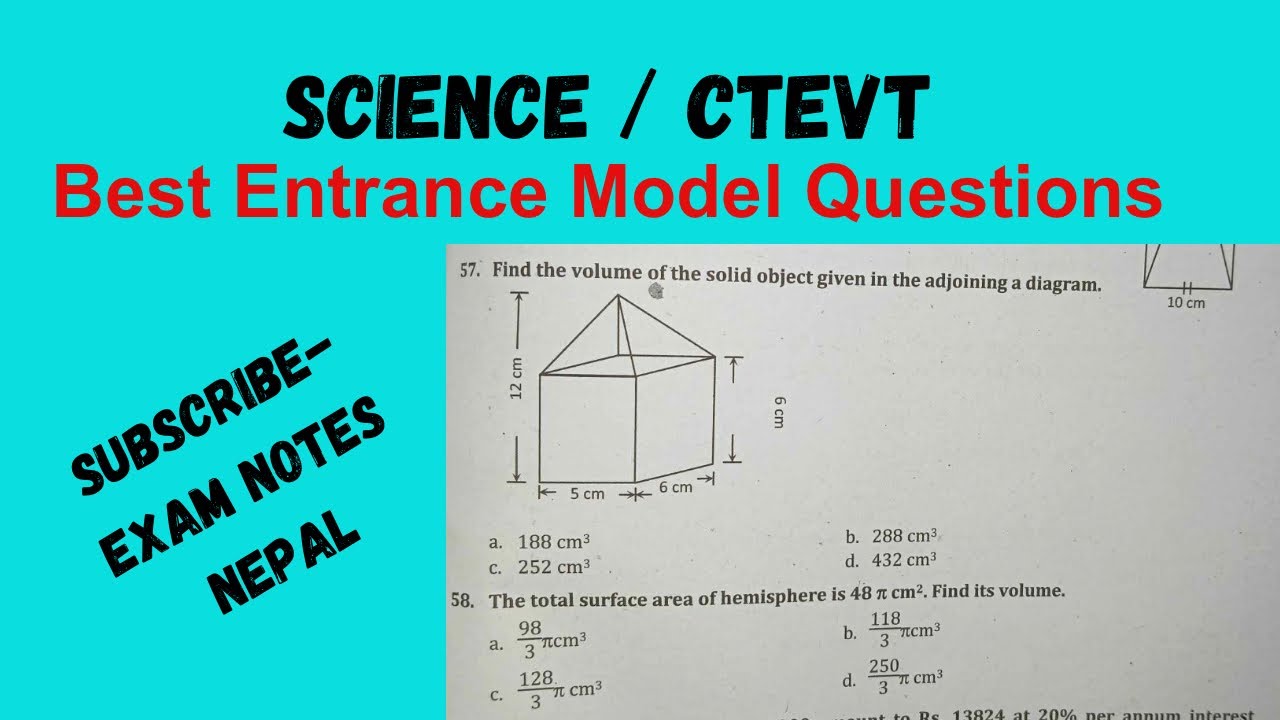 Science/CTEVT Entrance Questions - YouTube