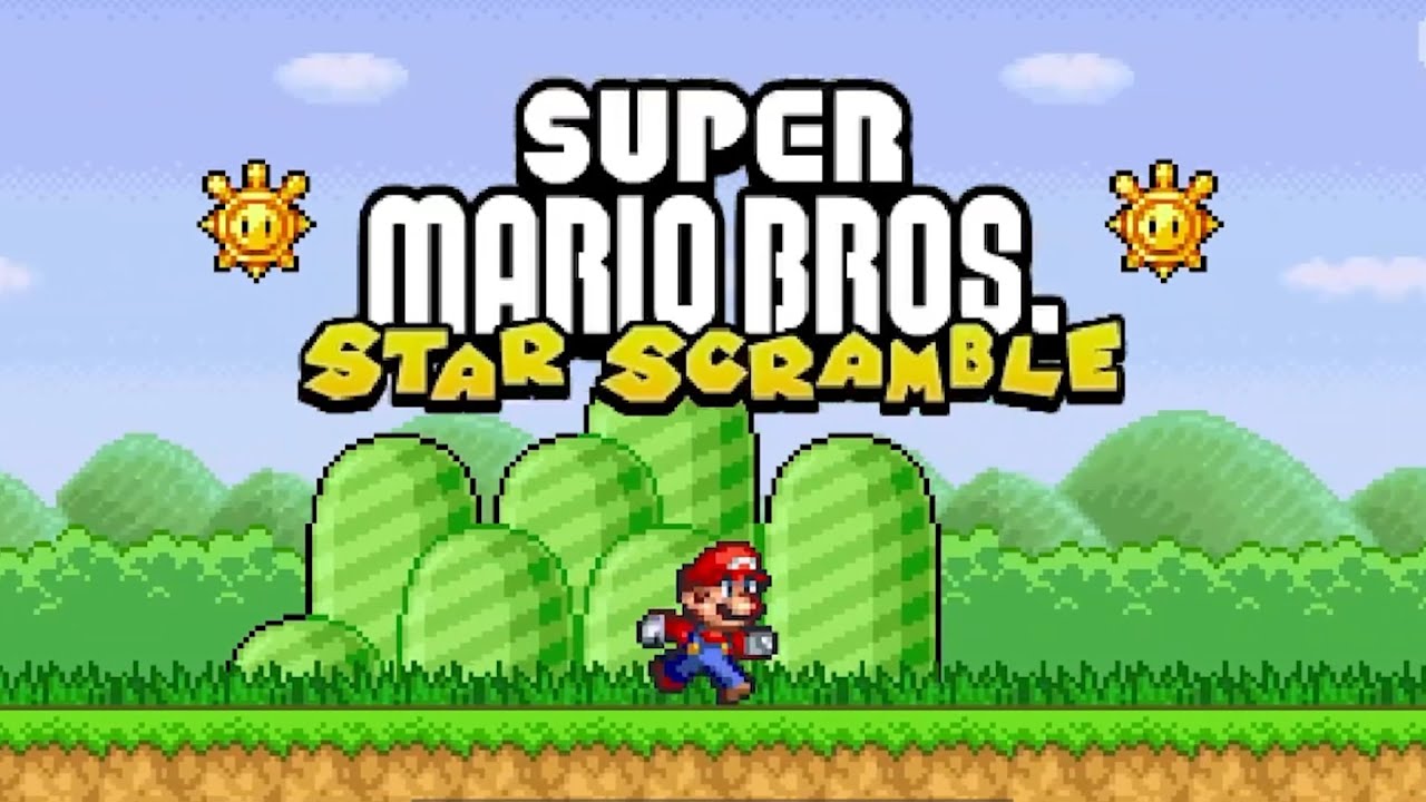 슈퍼마리오 스타스크램블 1「Super Mario Bros. Star Scramble 1」 - YouTube