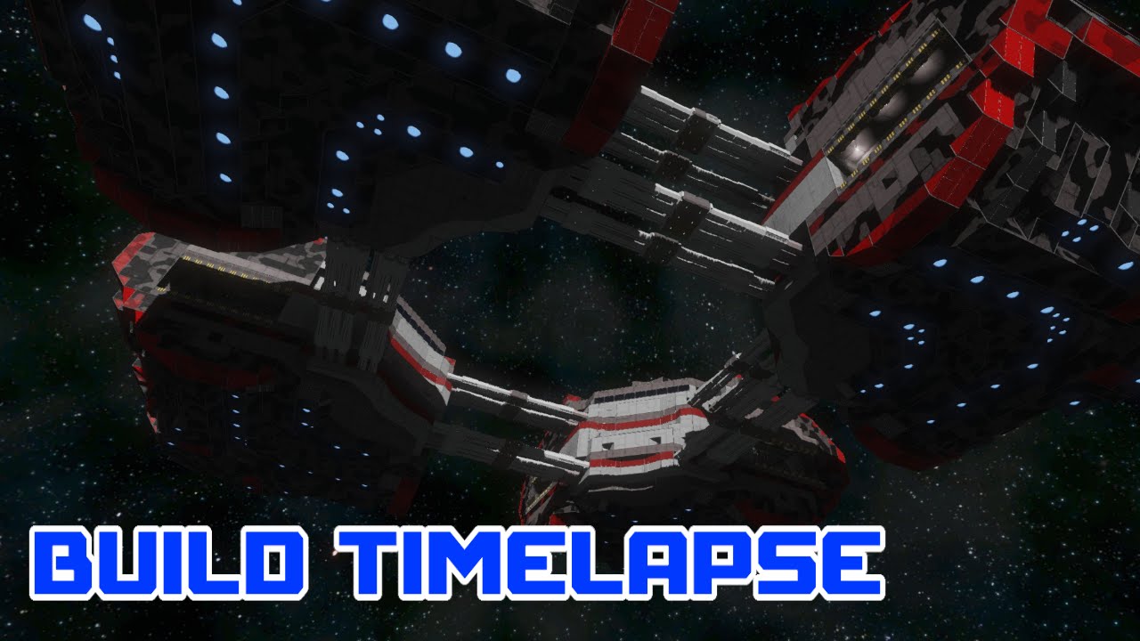 Space Engineers Timelapse 1 - Deployable Repair Ship - YouTube