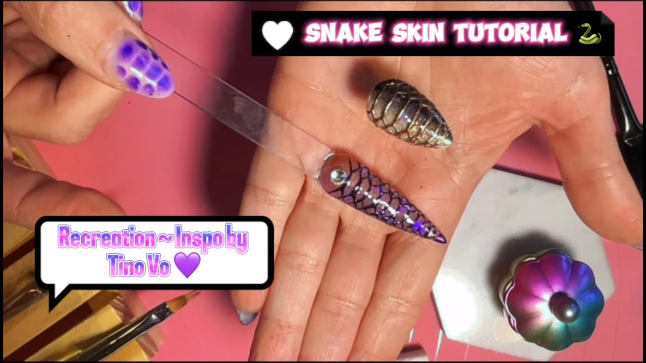 Snake Skin Tutorial 🐍 + Recreation 🐍 | 🩵 INSPO by TINO VO 🩵 || Cats ...