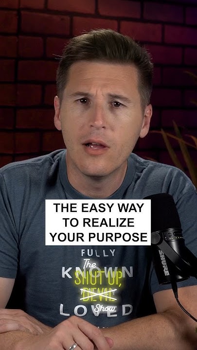 Realizing your PURPOSE is far EASIER than you know. - YouTube