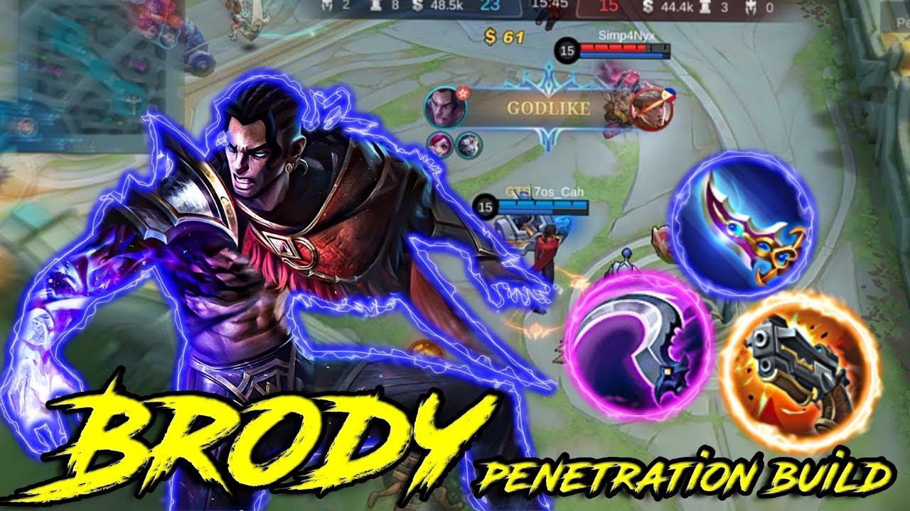 HOW TO USE BRODY WITH THESE ITEMS ll BEST BUILD 2022 - MOBILE LEGENDS ...