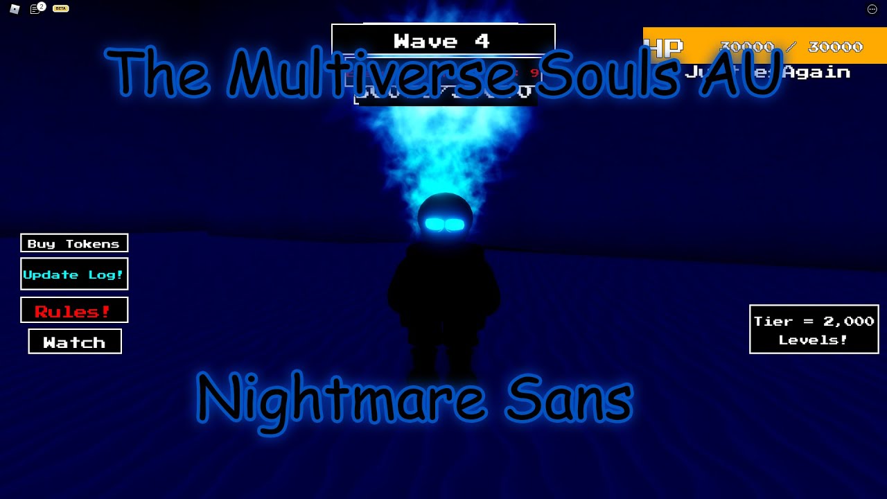 The Multiverse Souls AU | Nightmare Mode Sans | - YouTube