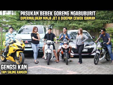 BOS MUDA DIPERMALUKAN DIDEPAN CEWEK IDAMANNYA!! DIPAMERIN NINJA JET X SAAT NGABUBURIT!! Loh balikan?