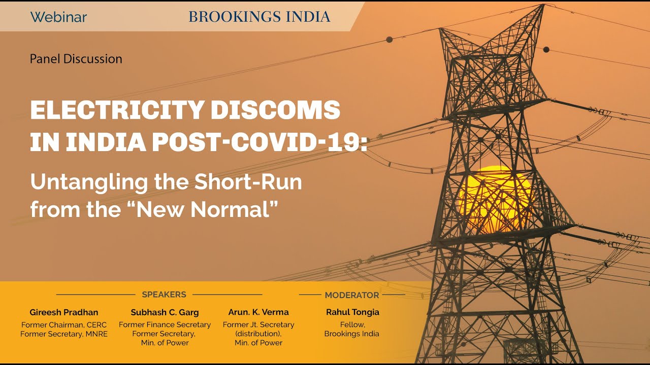 Electricity DisComs in India Post-COVID-19: Untangling the Short-Run ...
