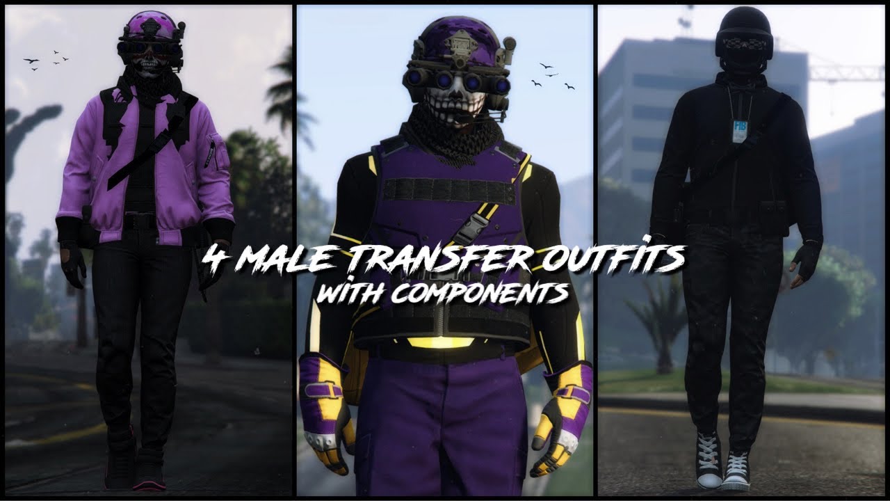 4 Clean Male Transfer Outfits! | GTA 5 Online ☆ - YouTube