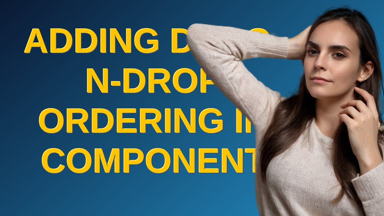 Joomla: Adding drag-n-drop ordering in component - YouTube
