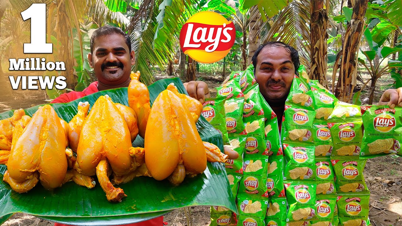 LAY'S CHICKEN | Crispy Lay's Chicken Roast | Lays fried chicken | World ...