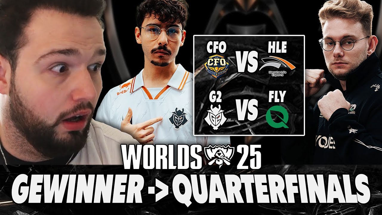 G2 VS FLYQUEST MEGA BANGER! - WORLDS 2025 - CFO vs HLE & G2 vs FLY ...