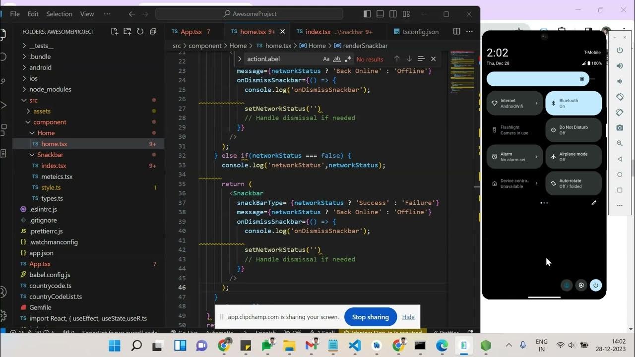 Creating Custom Snackbars in React Native #reactnative #snackbar #techtutorial - YouTube