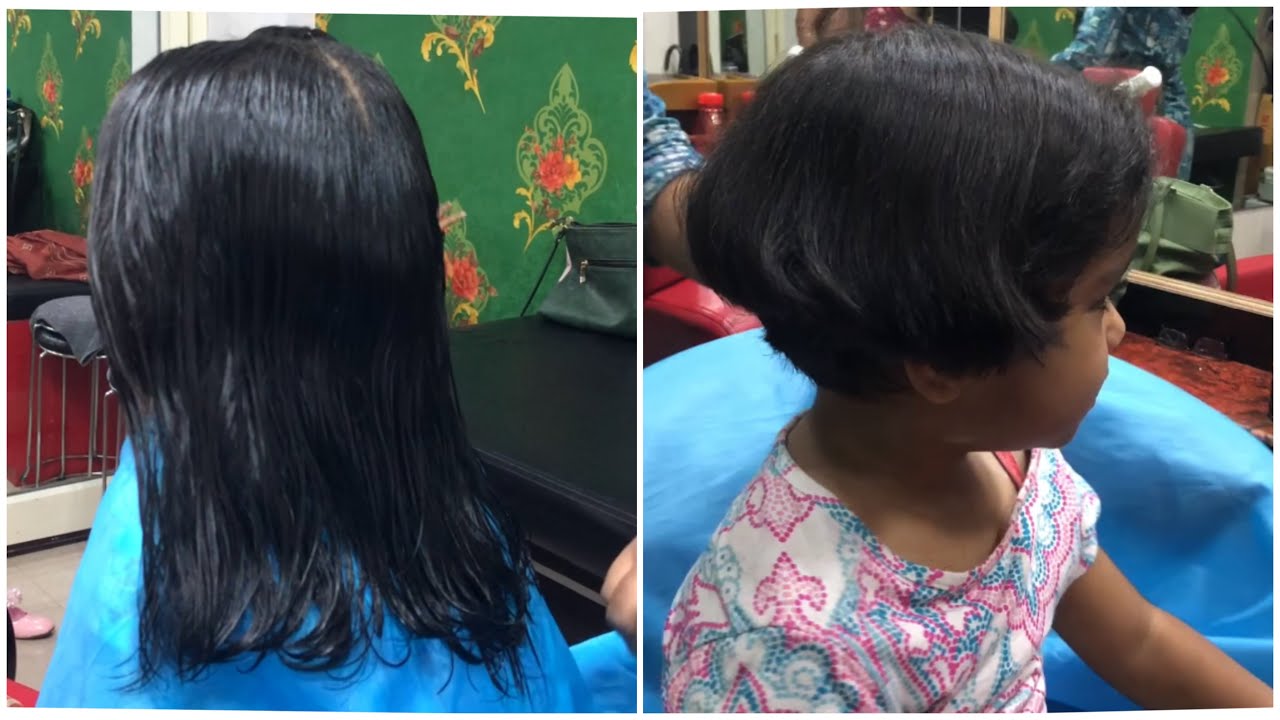 Veg Blunt Cut | Haircut tutorial#baby haircuttutorial - YouTube
