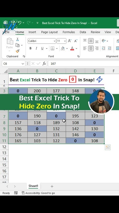 You Wont Believe This Easy Way To Hide Zeros In Excel 😮 Excel Formula