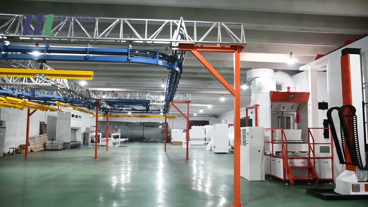 power and free conveyor system how to run? - YouTube